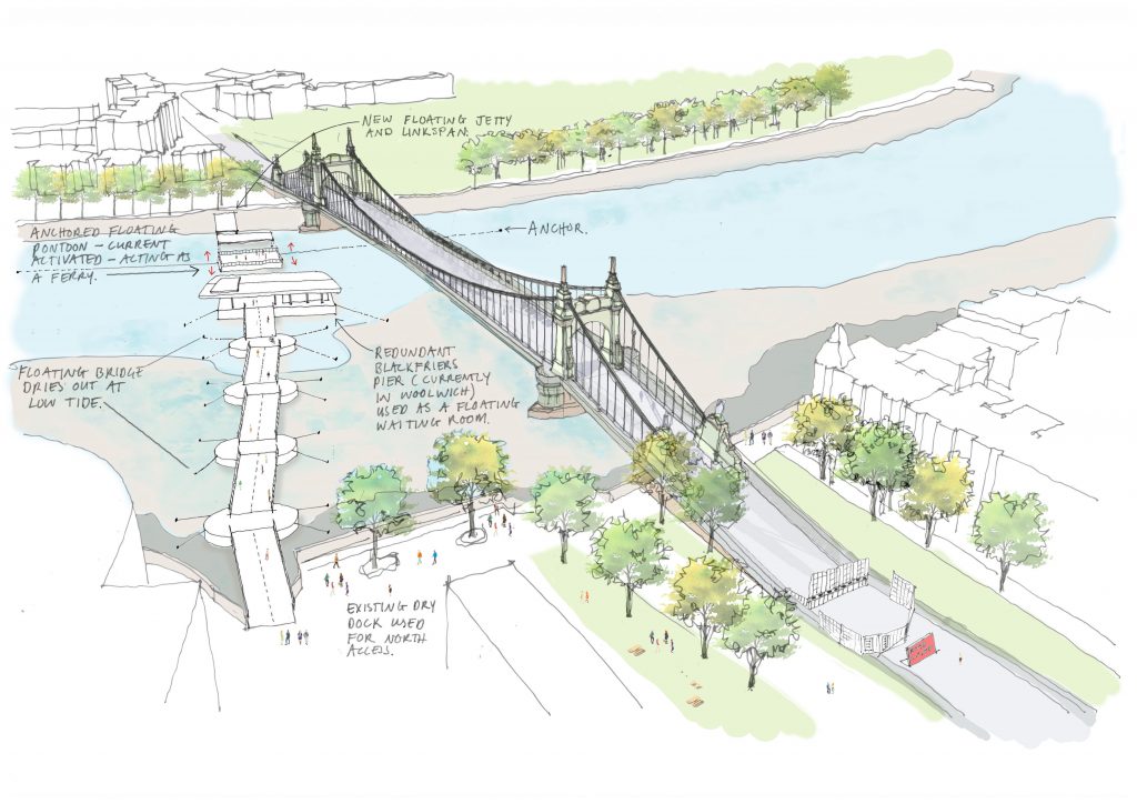 Hammersmith Bridge | Floating bridge and navigable pontoon mooted for ...