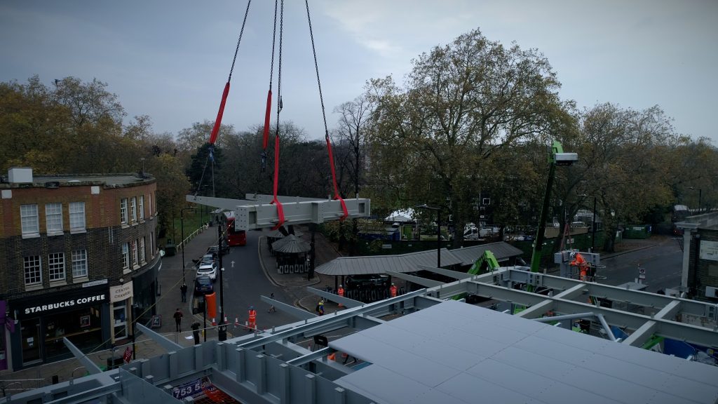 Crossrail station hits milestone with 120t of structural steelwork ...