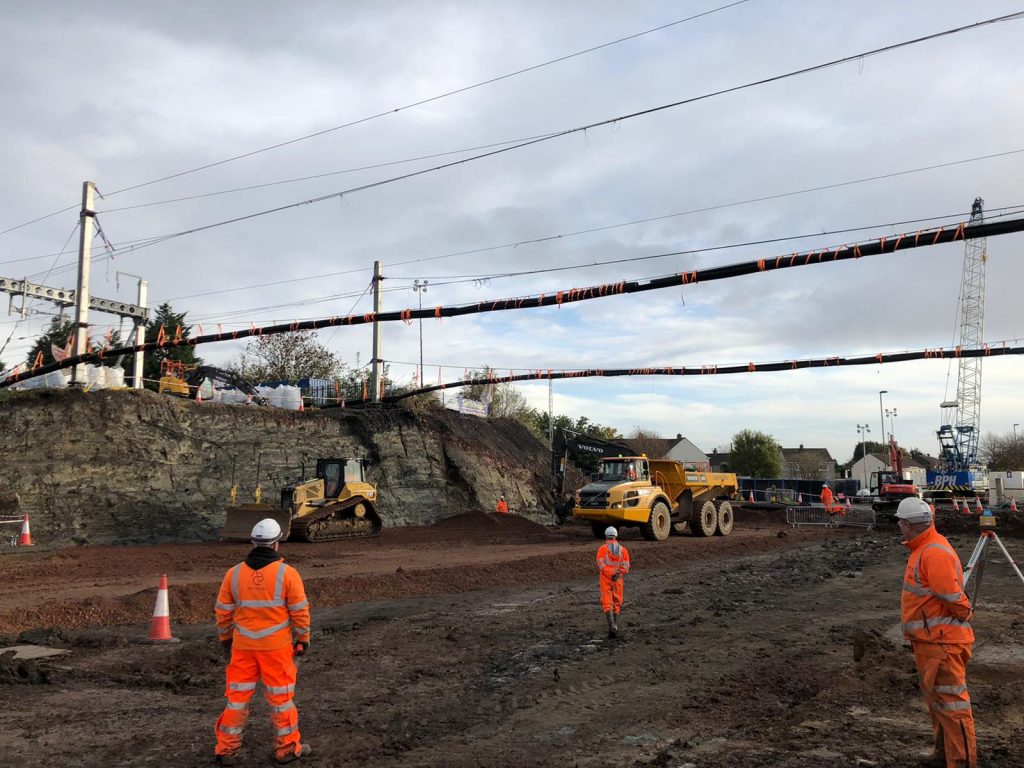 Rail line closed after 4,000t replacement bridge gets stuck in mud ...