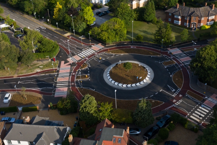 Skanska's Dutch-style roundabout sparks safety fears two months after ...
