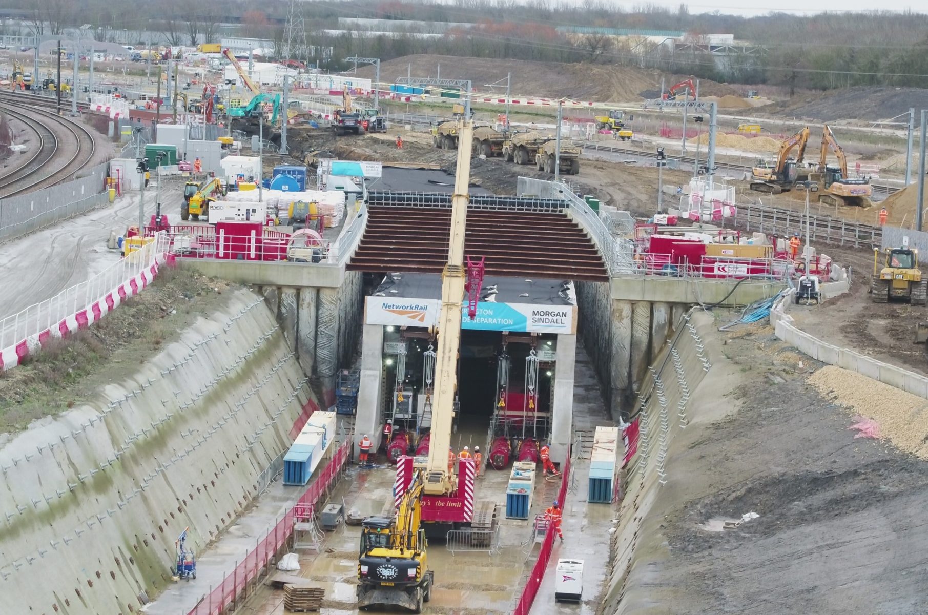 Curved box jack completed on East Coast Main Line in UK first | New ...