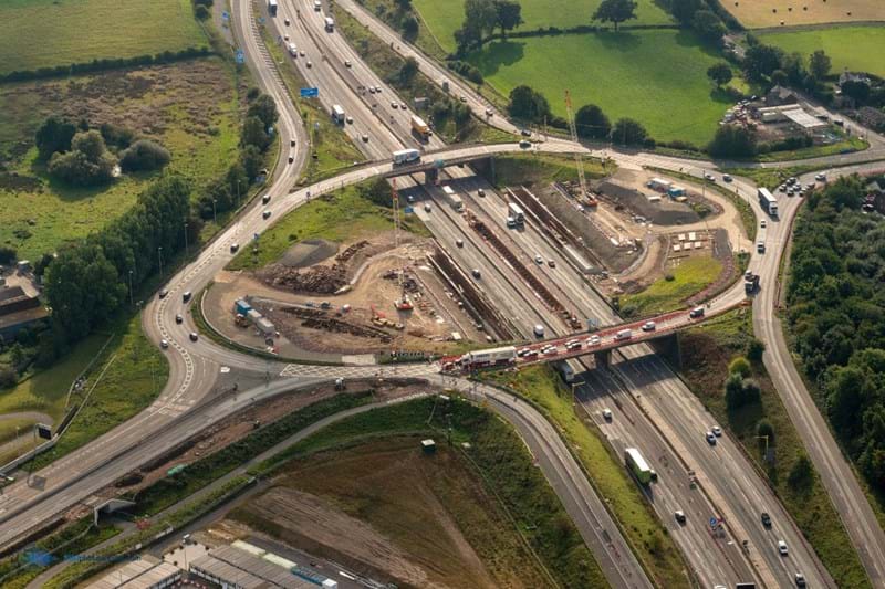 First stage of M6 upgrade bridge beam lift work completed | New Civil ...