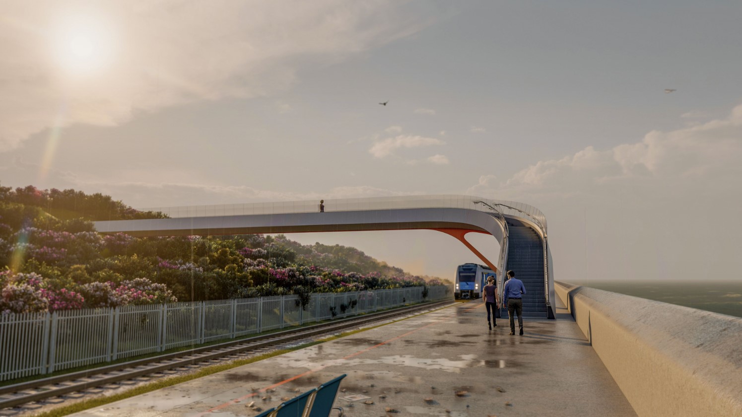 Network Rail unveils modular railway footbridge which can be erected in ...