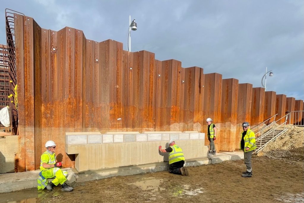 Southsea sea walls take shape on the seashore | New Civil Engineer