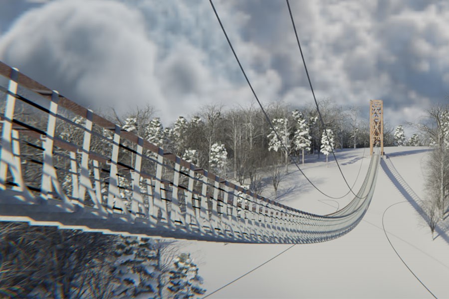 World’s longest timber-towered suspension bridge to be built in ...