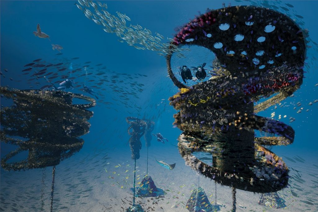 Carbon cut on world’s first floating reef tourist attraction using ...