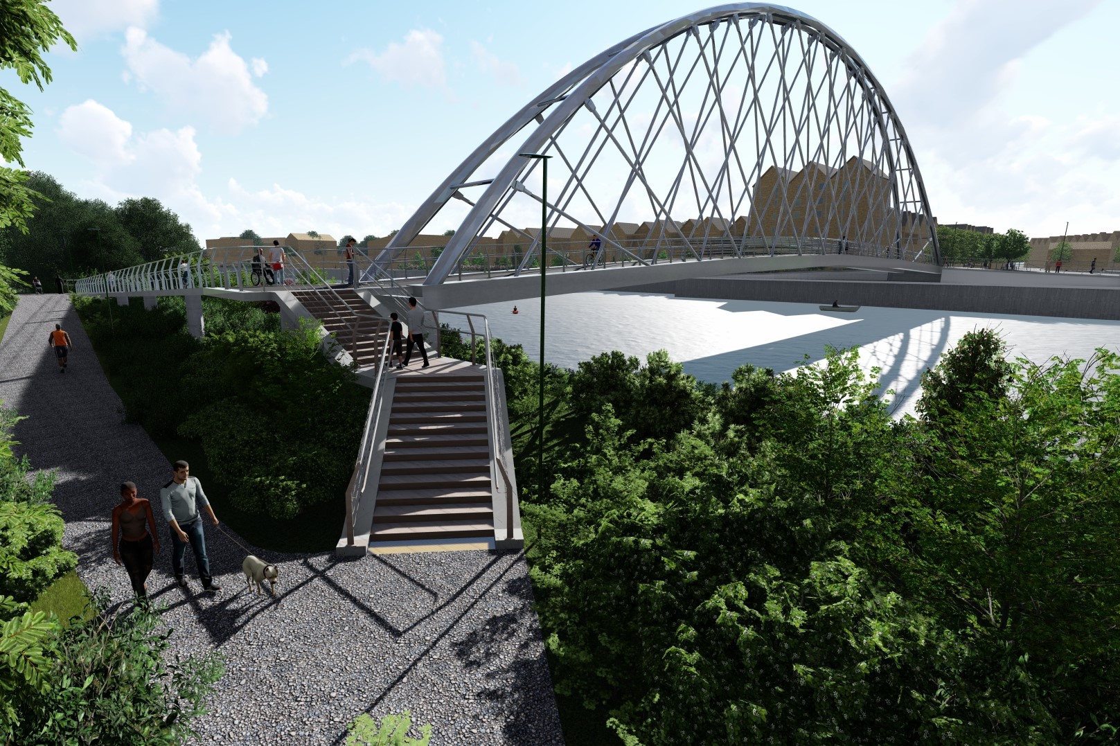 First look at Amey’s bridge design to span Nottingham’s River Trent ...
