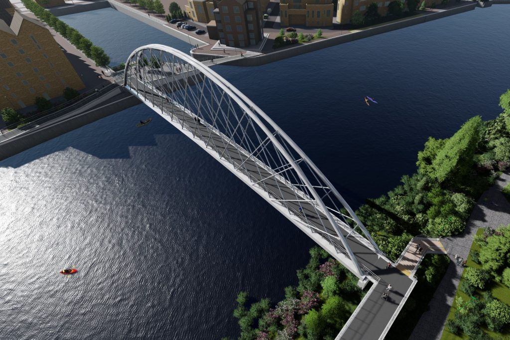 First look at Amey’s bridge design to span Nottingham’s River Trent ...