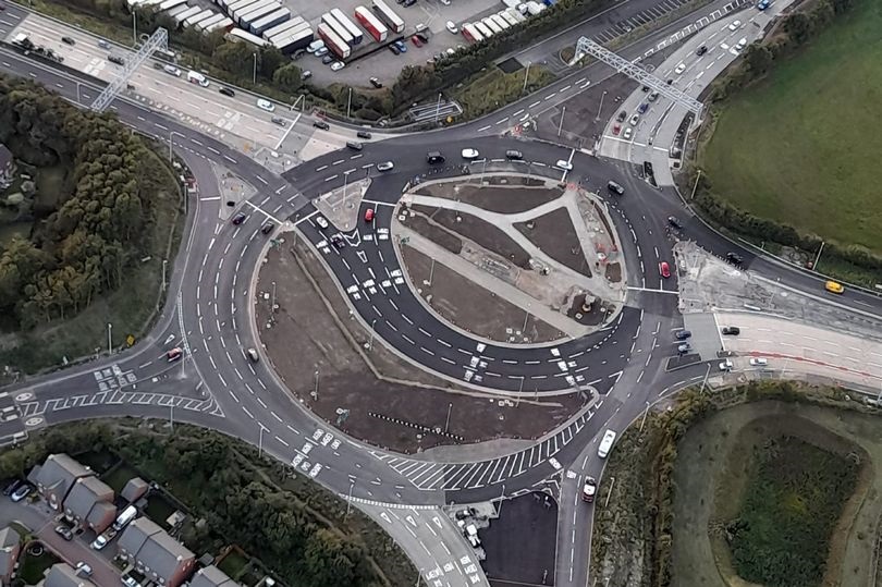 Work complete on £24M junction upgrade including ‘half hamburger’ roundabout in Northamptonshire ...