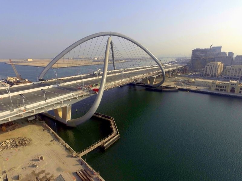 Construction completed on Dubai’s £79M Infinity Bridge | New Civil Engineer