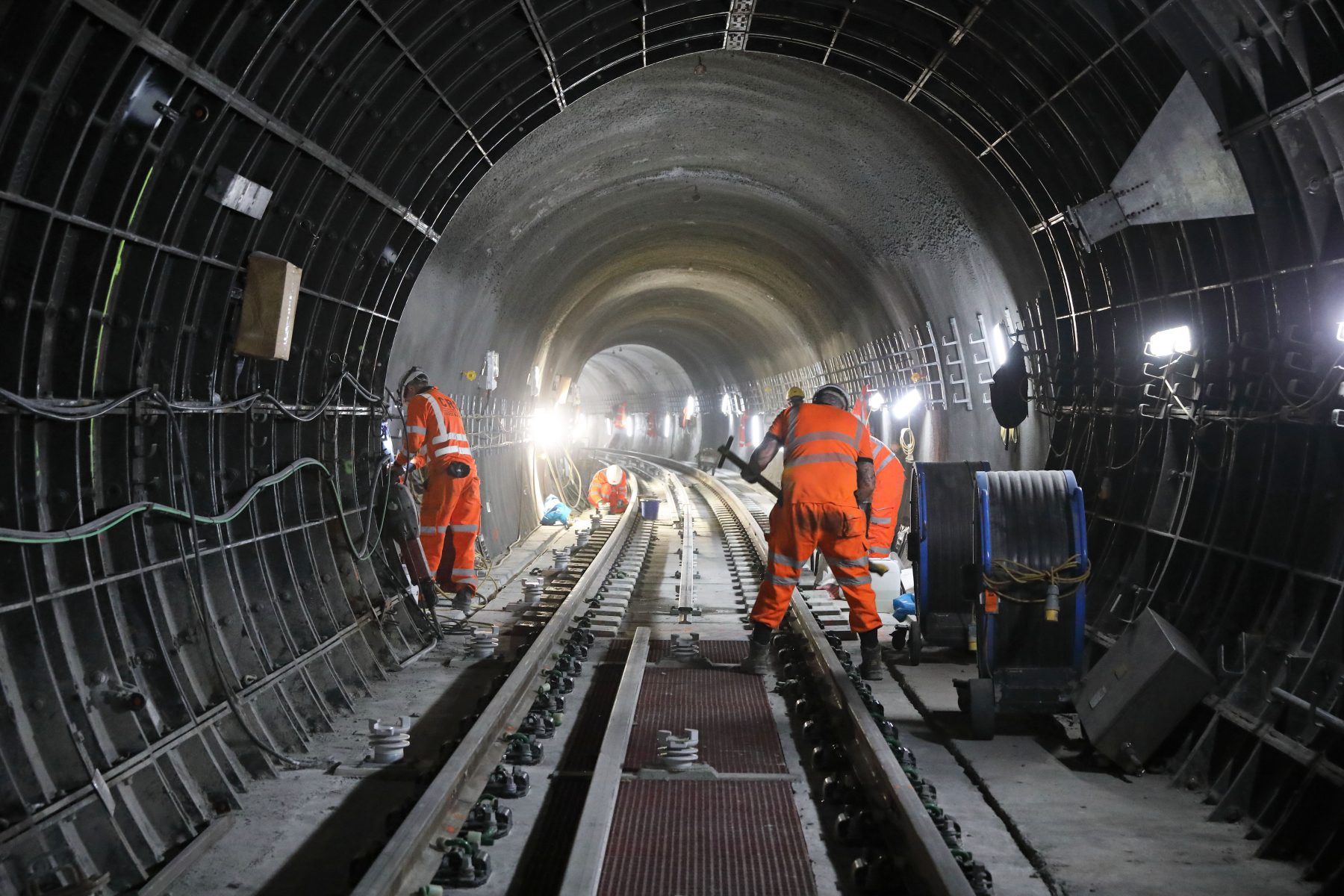 Bank Station Upgrade | First passenger trains travel through new ...
