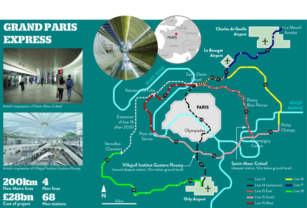 Eiffage wins £2.2bn Grand Paris Express contract | New Civil Engineer