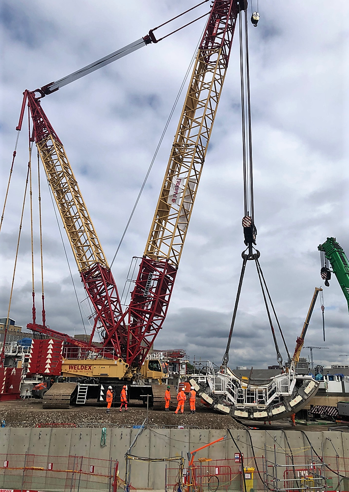Silvertown Tunnel TBM lowered into place ahead of launch | New Civil ...