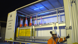 Balfour Beatty deploys automated cone laying machine on M25 | New Civil ...