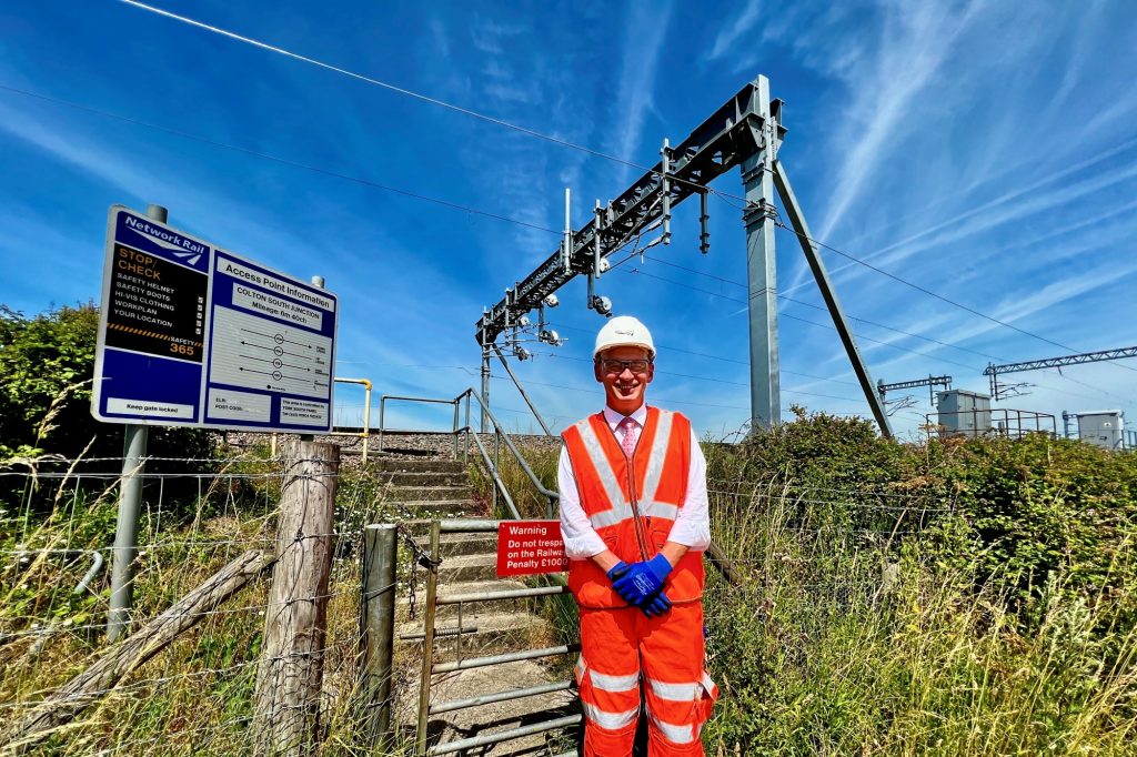 First electric overhead wires installed on multi-billion Trans-Pennine ...