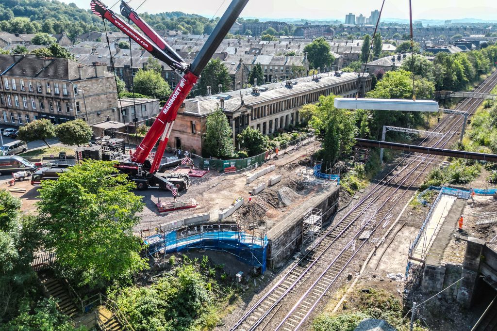 Bam Nuttall begins construction of new Glasgow bridge | New Civil Engineer