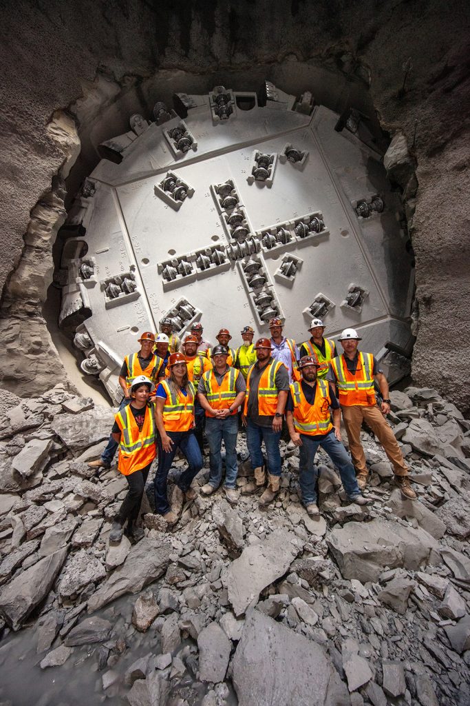 World largest variable diameter TBM breaks through on Dallas flood ...
