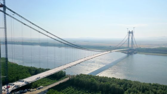 Second longest suspension bridge in Europe nears completion | New Civil ...