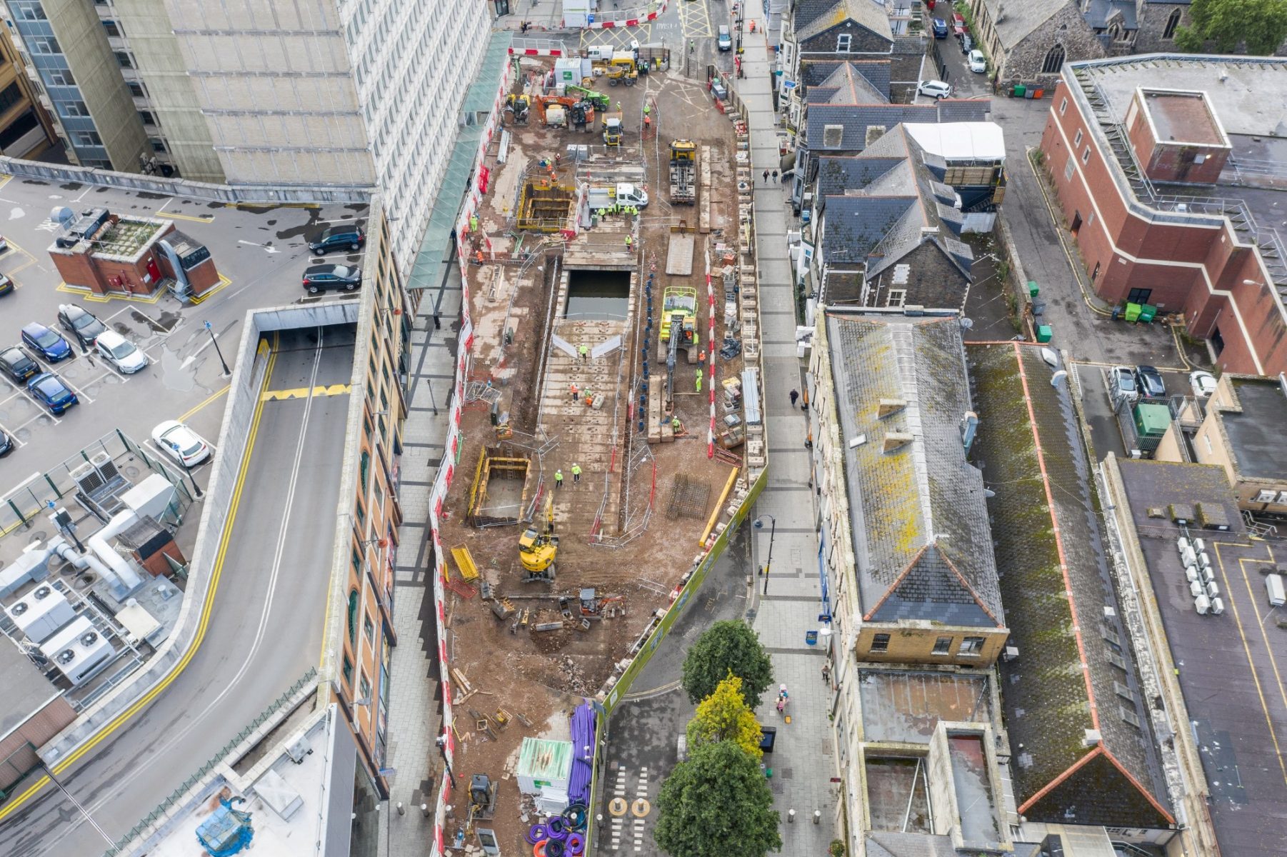 Cardiff redevelopment project sees historic canal uncovered for first ...