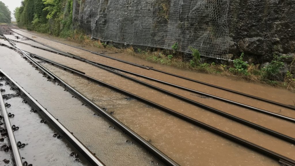 Flooded tracks cause rail chaos in Scotland | New Civil Engineer