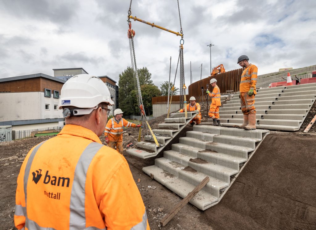 Bam installs UK's largest 3D printed concrete structure | New Civil ...