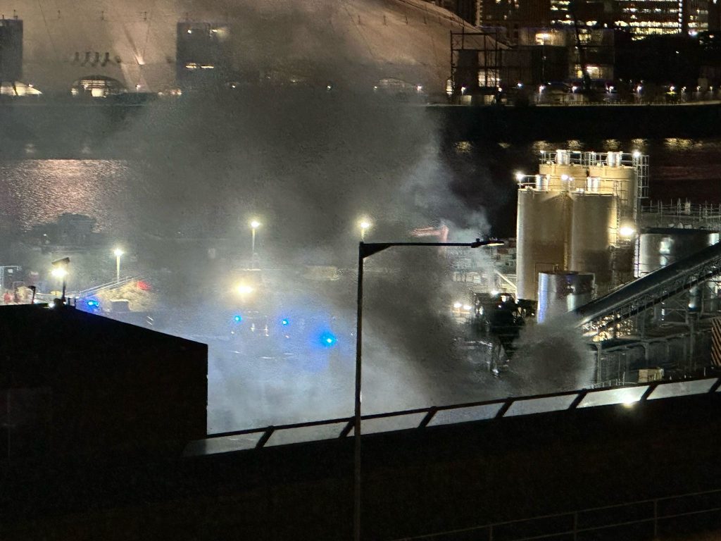 Fire breaks out at Silvertown Tunnel site | New Civil Engineer