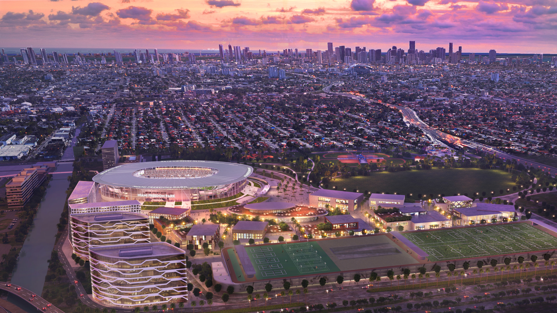 Construction starts on David Beckham’s Inter Miami $1bn stadium complex ...