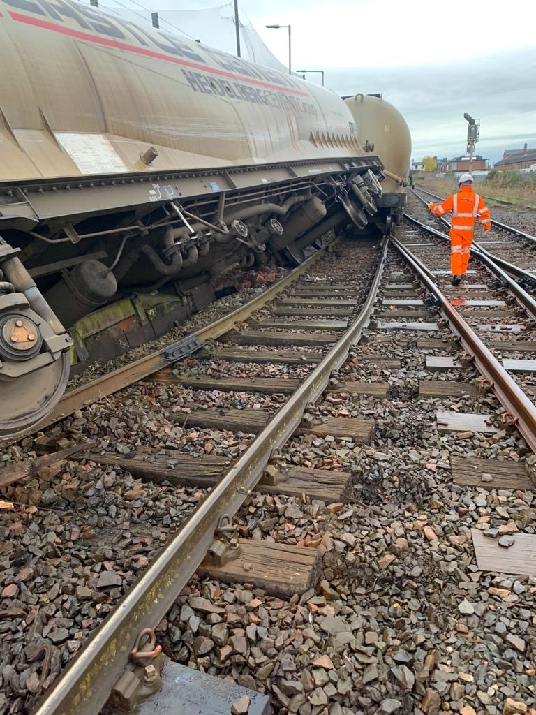 Freight train derailment near Carlisle damages rail infrastructure ...