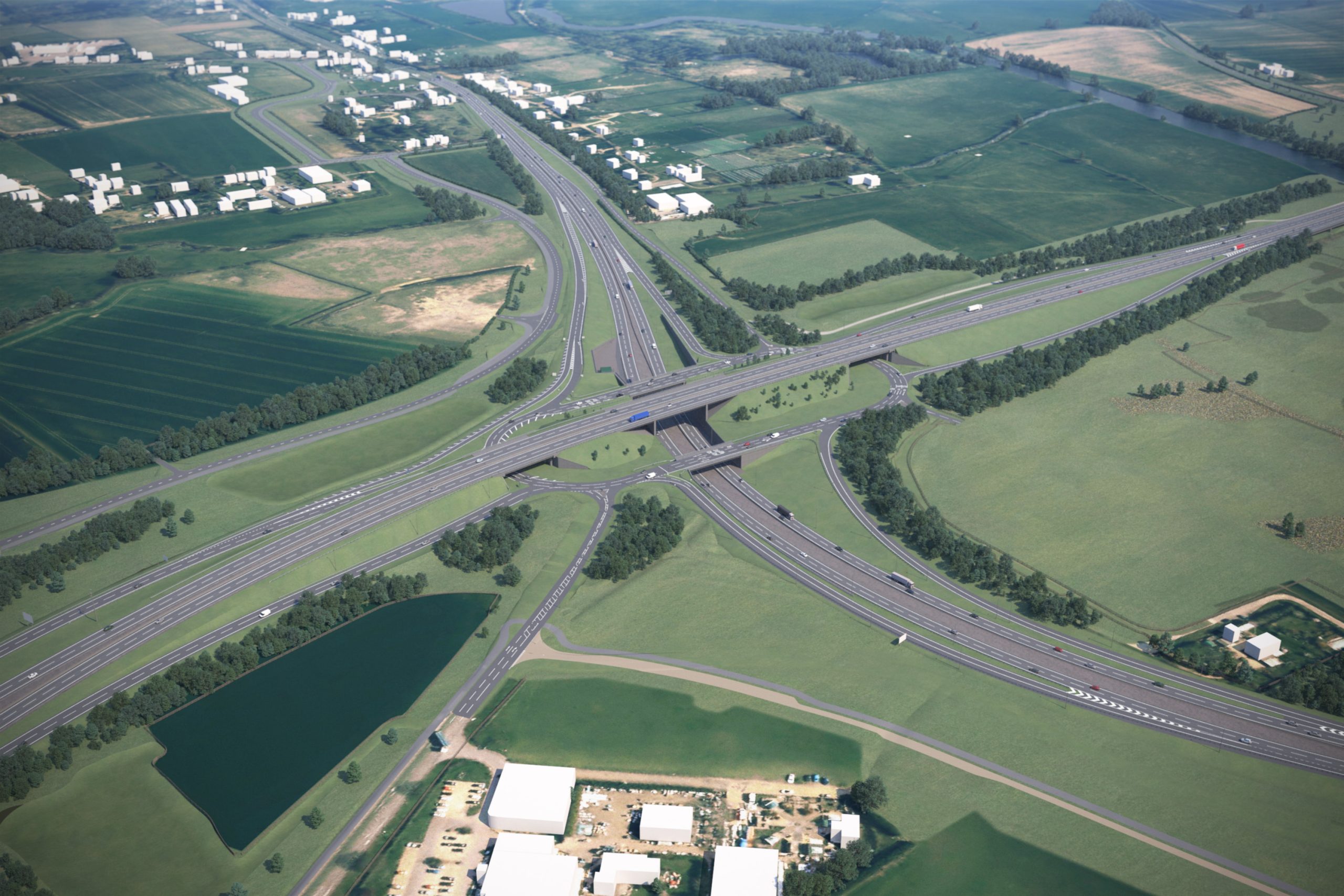 Progress update on £1bn construction of 16km A428 dual carriageway ...