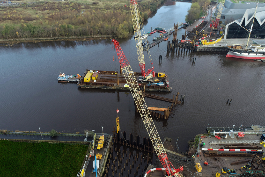 Images show progress made on Glasgow’s Govan-Patrick bridge in first ...