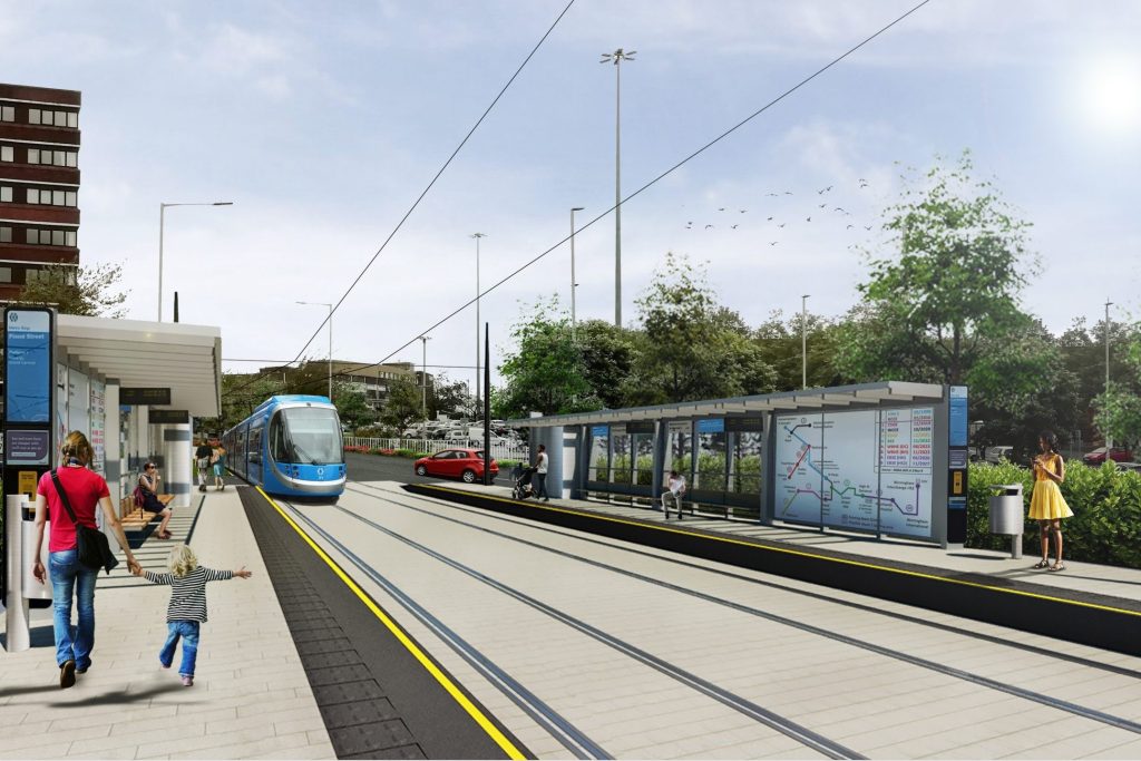 Main works completed for section of Birmingham metro extension | New ...