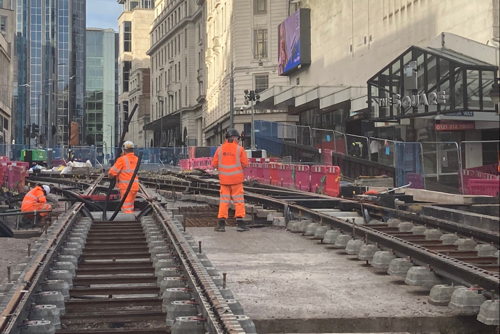 Another track milestone for £227M Birmingham metro extension | New ...
