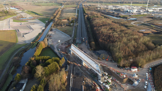 Future of Roads | How HS2's record-breaking bridge slide cut delays to ...