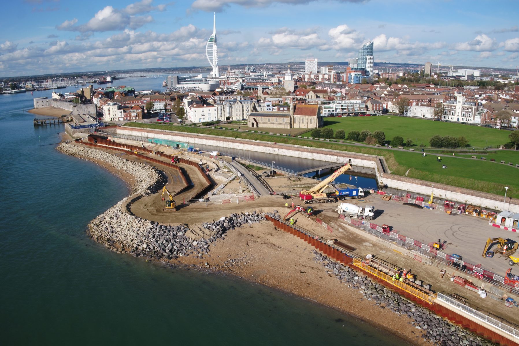 First phase of Portsmouth coastal defence scheme opens to public | New ...