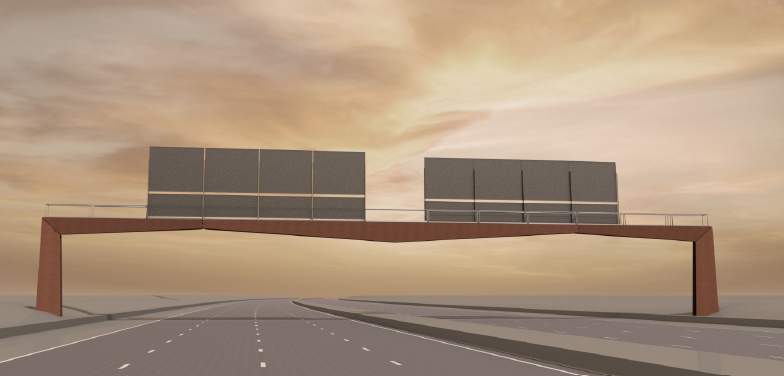 Designing a winning new motorway gantry with less carbon and more ...