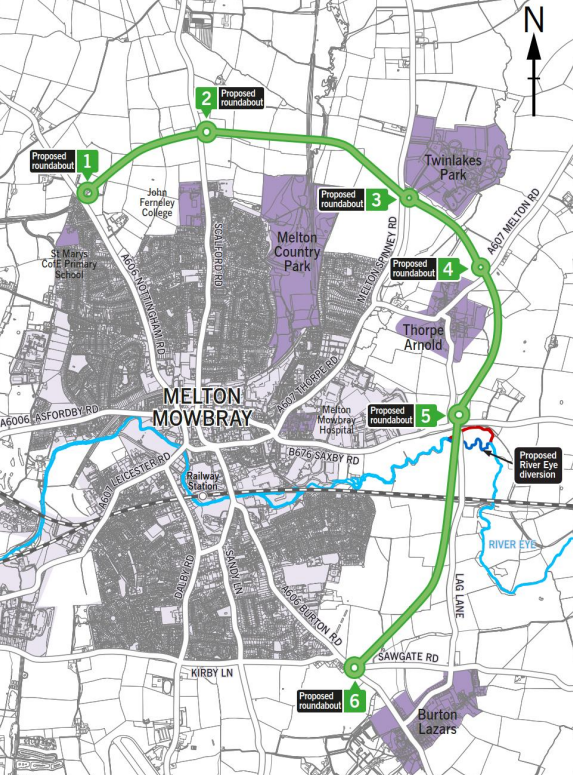 £134M Melton Mowbray distributor road marks completion of all 6 new ...