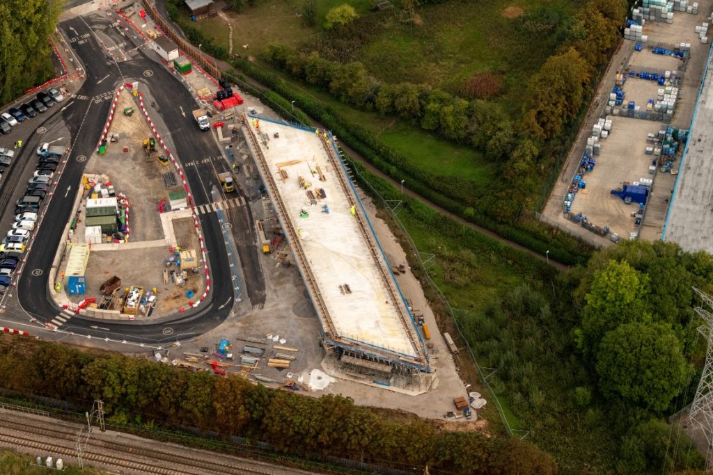 National Highways’ £27M motorway bridge across M56 in Cheshire opens ...