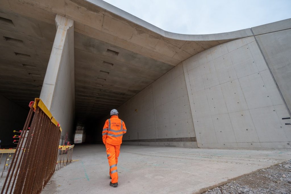 200m porous portal for HS2’s Burton Green Tunnel completed | New Civil ...