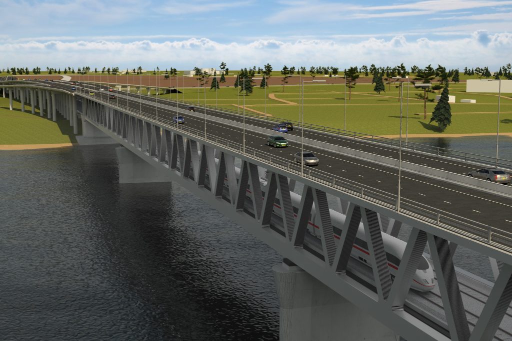 Rail Baltica | Combined high-speed rail and road bridge to be built ...