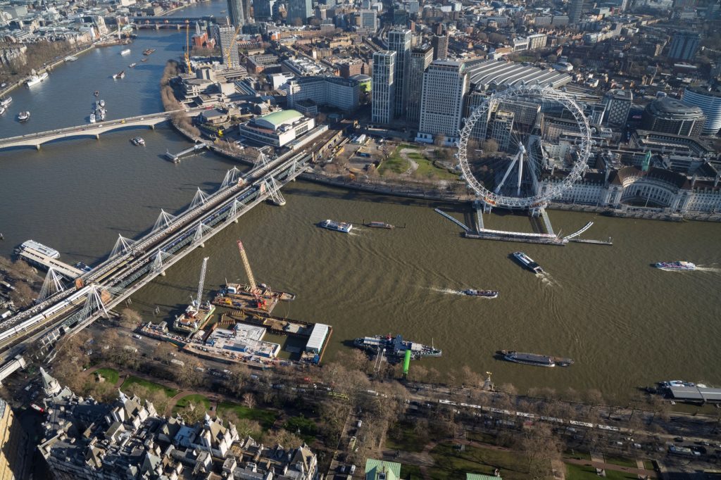 Tideway | Aerial photos show scale of above-ground work on super sewer ...