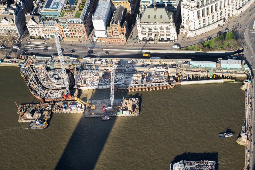 Tideway | Aerial photos show scale of above-ground work on super sewer ...