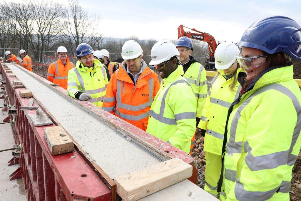 First permanent use of low carbon concrete mix trialled on ...