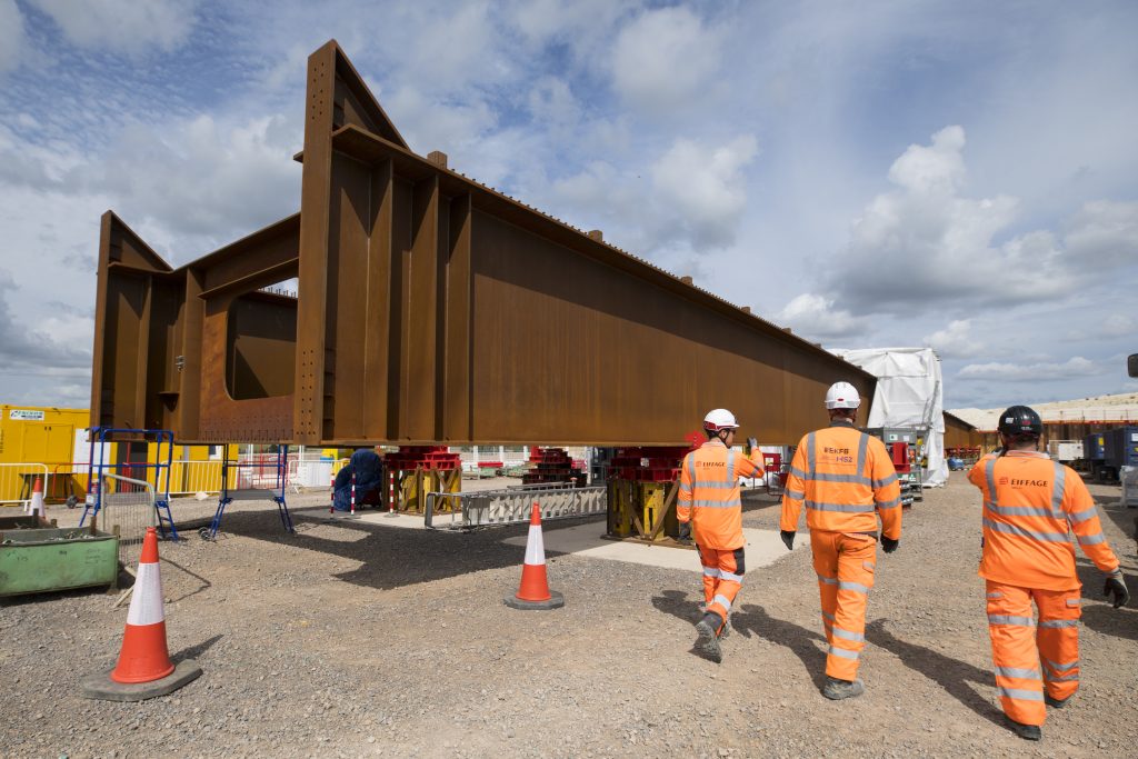 First beams for HS2’s 'double composite' low carbon Wendover Dean ...