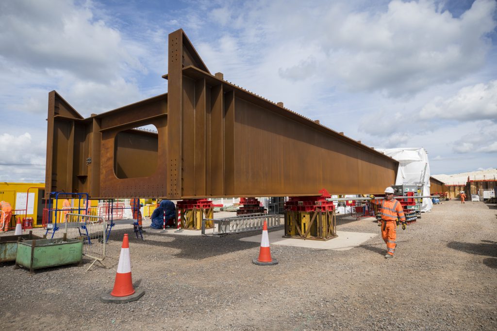 First beams for HS2’s 'double composite' low carbon Wendover Dean ...