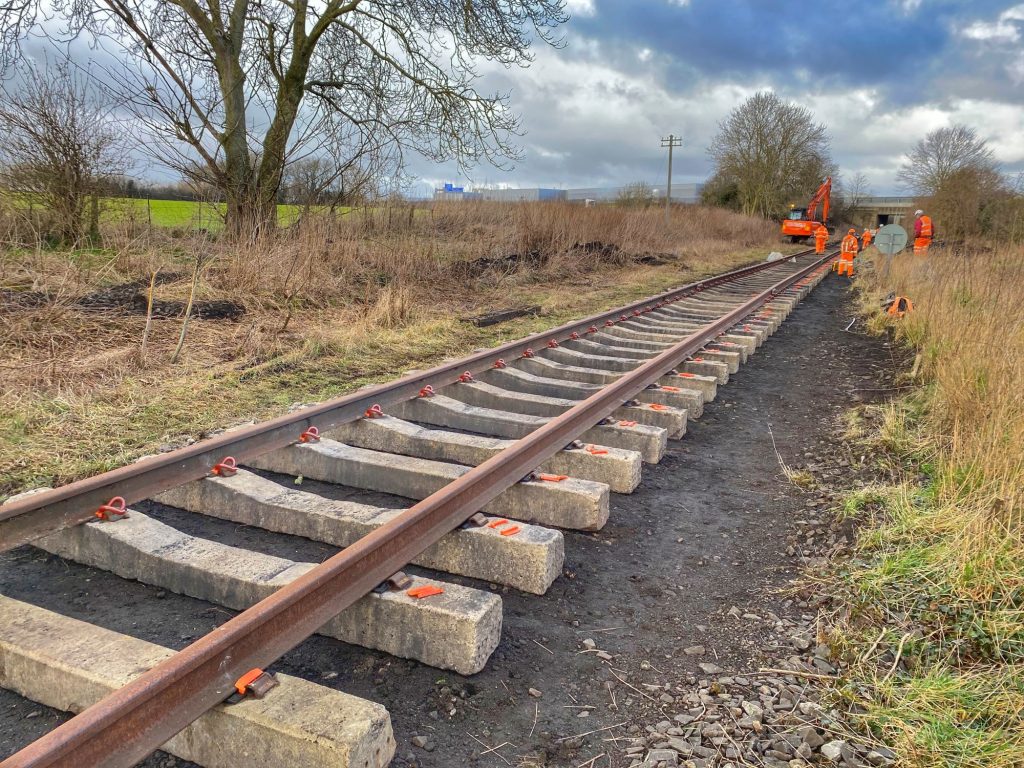 Recycled rails used for improvements on heritage Wensleydale Railway ...