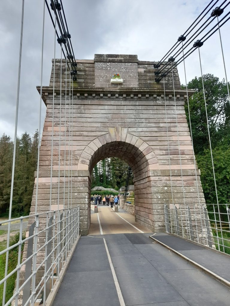 Union Chain Bridge formally designated as an Historic Civil Engineering ...