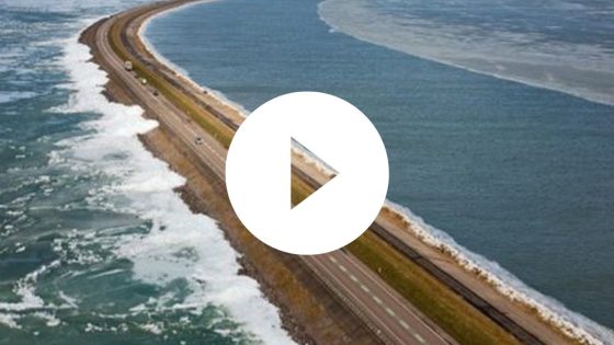 Watch: Building flood defences on the world’s first tidal energy-powered deep sea container ...