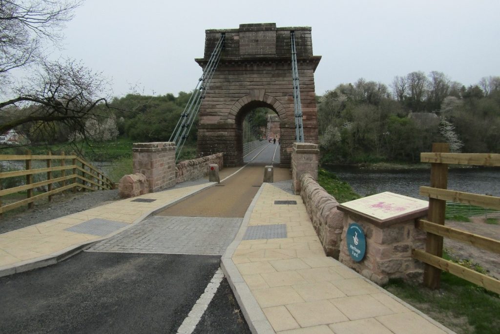 Union Chain Bridge formally designated as an Historic Civil Engineering ...