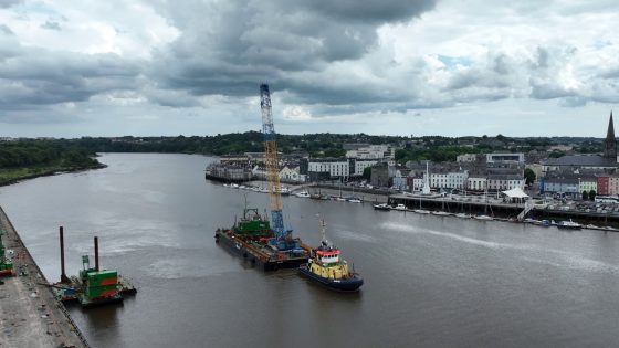 Significant river piling works underway for new Sustainable Transport ...