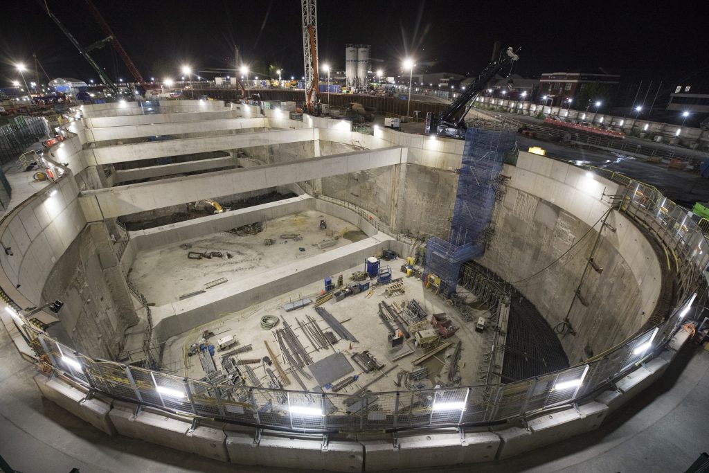 'Caterpillar' shaft saves carbon and space on HS2's west London site ...